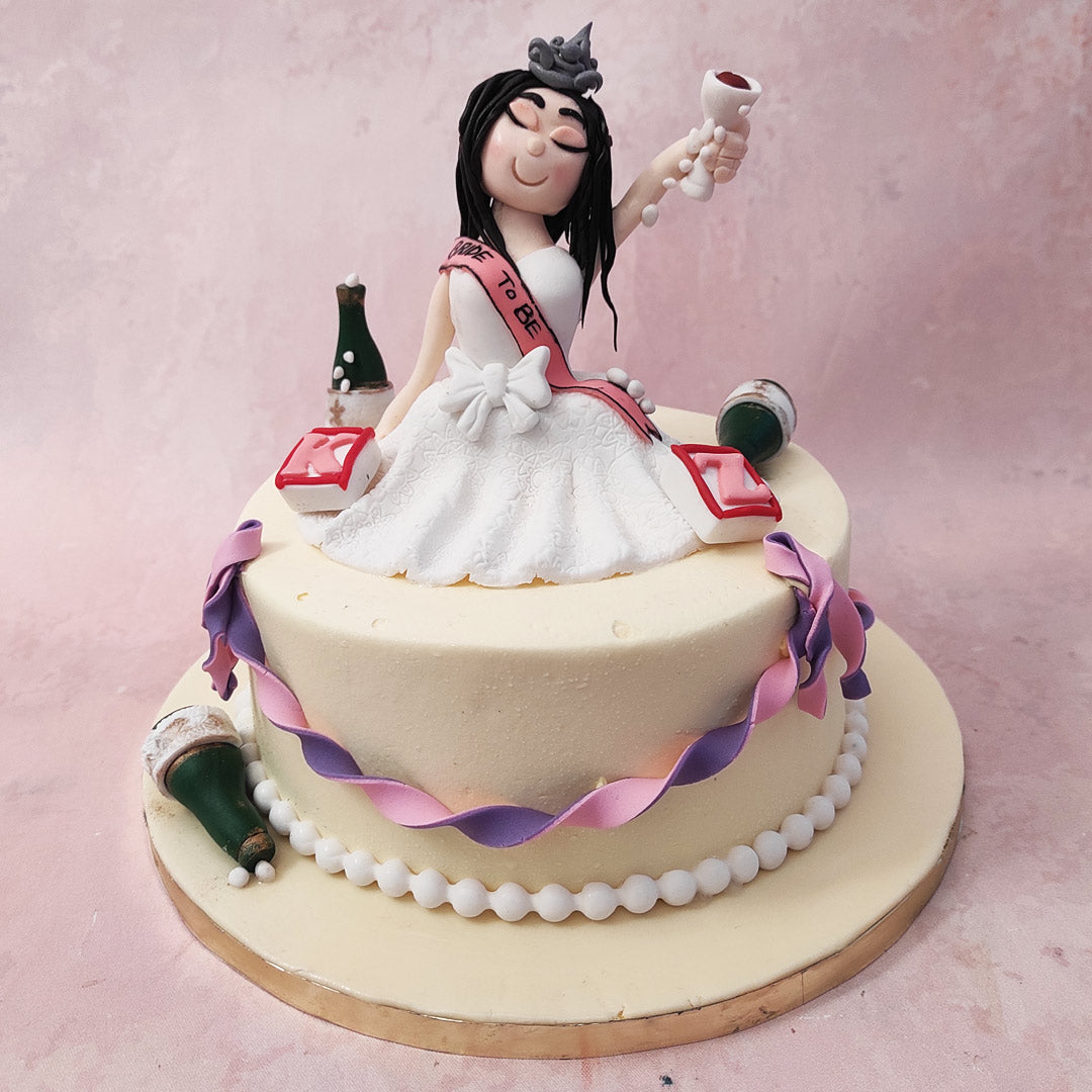 Bachelorette Kake Til Death Cake 🖤🎂 For A Bachelorette Party