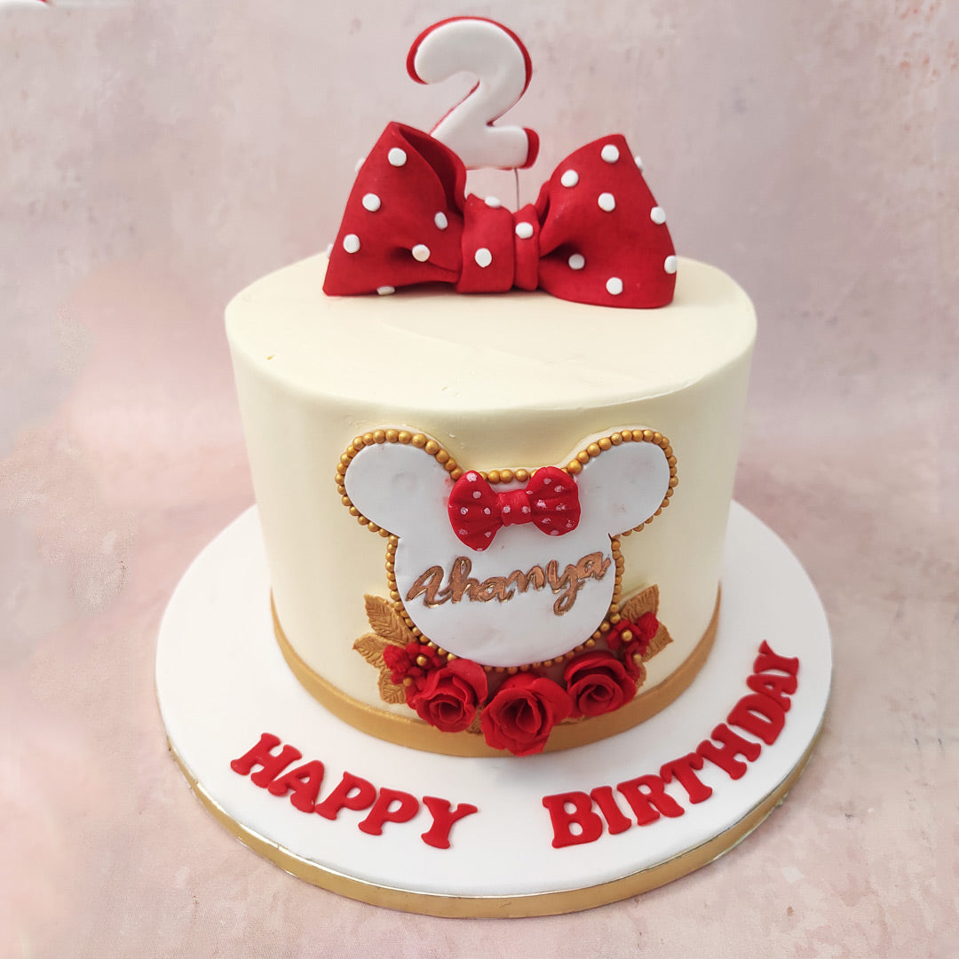 Minnie Mouse Face Outline For Cake