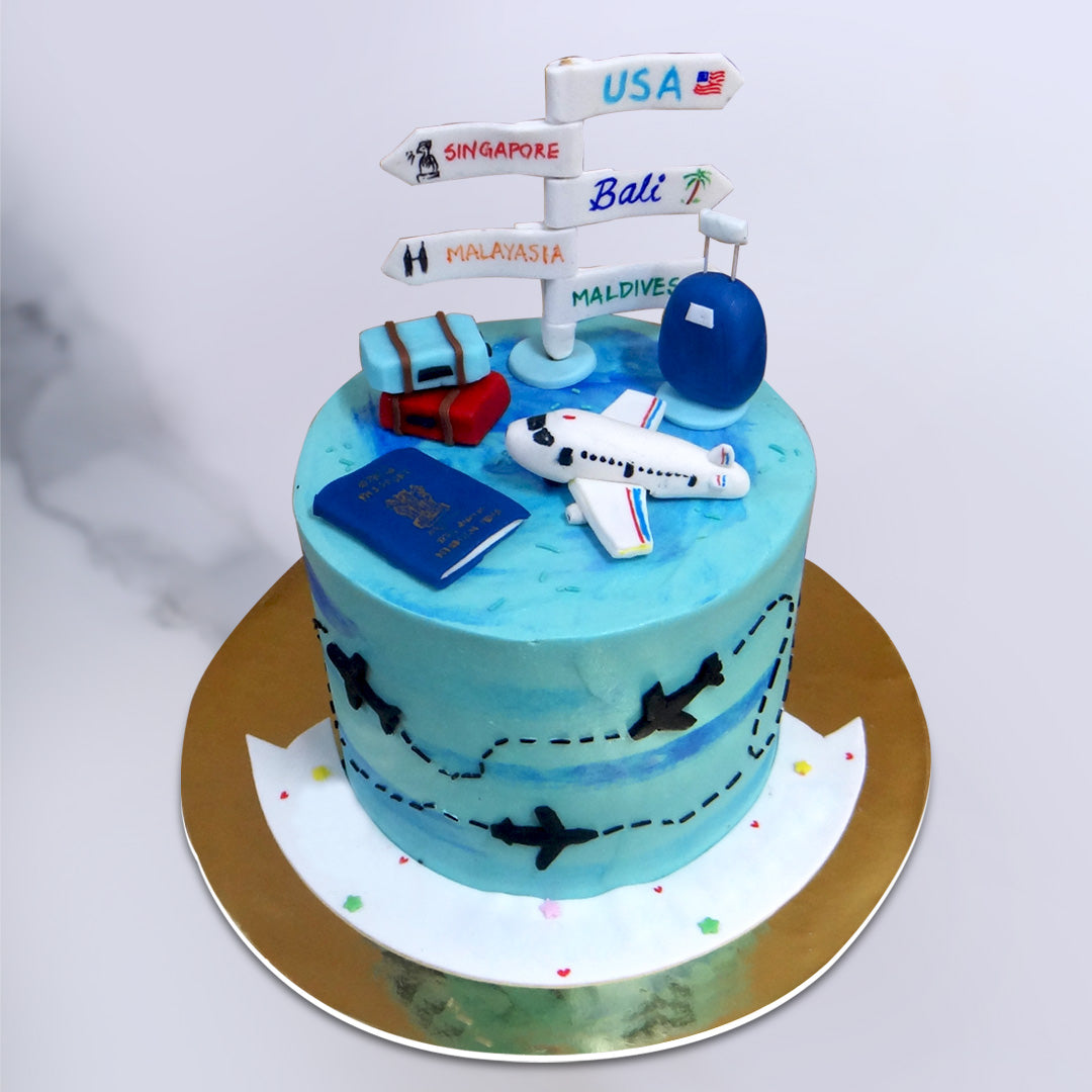 Travel Theme Cake Travel Theme Anniversary Cake Decorated Cake By