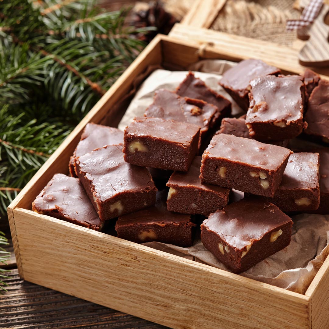 Chocolate Walnut Fudge | Chocolate Toffee – Liliyum Patisserie & Cafe