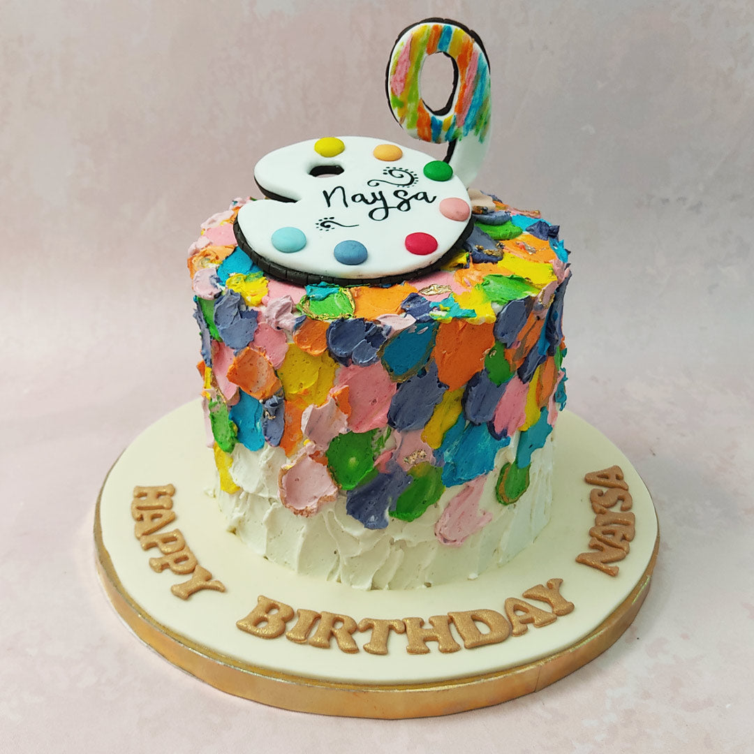 Modern Art Cake Ideas Pop Art Sister Birthday Cake | Just Bake