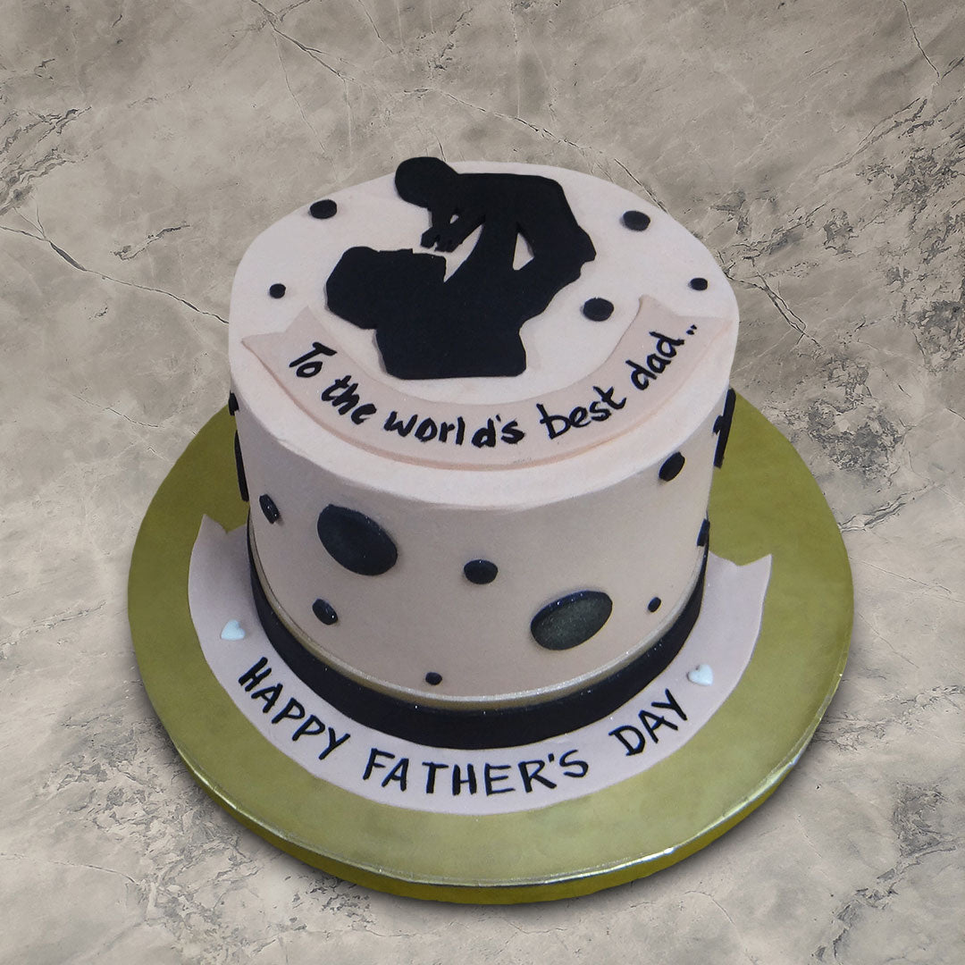 Father Birthday Cake Dad Selfie Cake For Father's Day Custom Photo