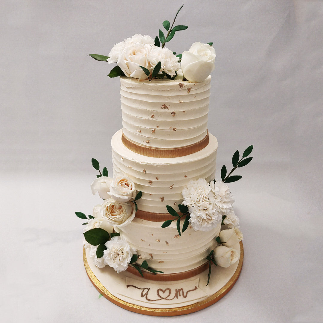 Simple White Wedding Cakes